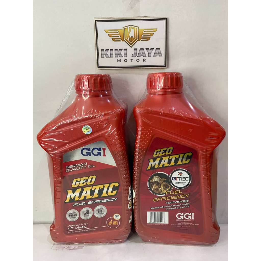 Jual OLI MOTOR MATIC GGI GEO MATIC 10W30 800ML SNI | Shopee Indonesia