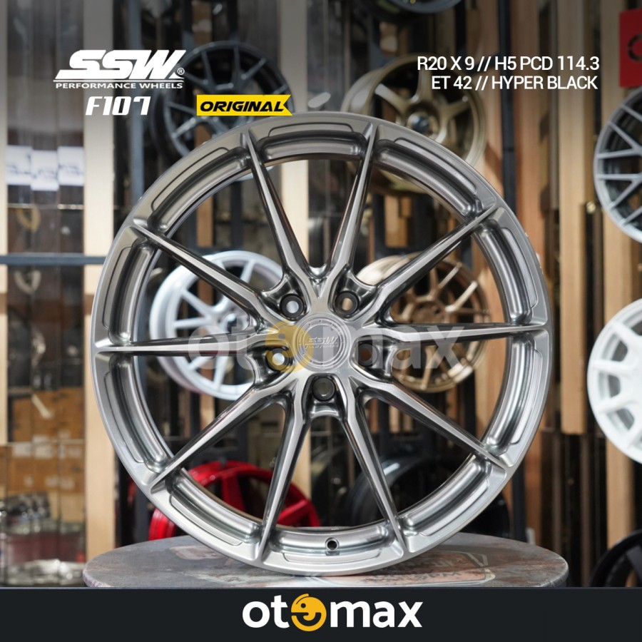 Jual Velg Mobil SSW F107 Flow Forming Original Ring 20 Hyper Black ...