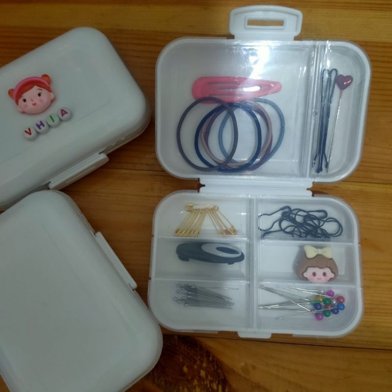 Jual 15 Kotak Jarum Pentul Unik Box Hijab Travel Kit Tempat Peniti ...