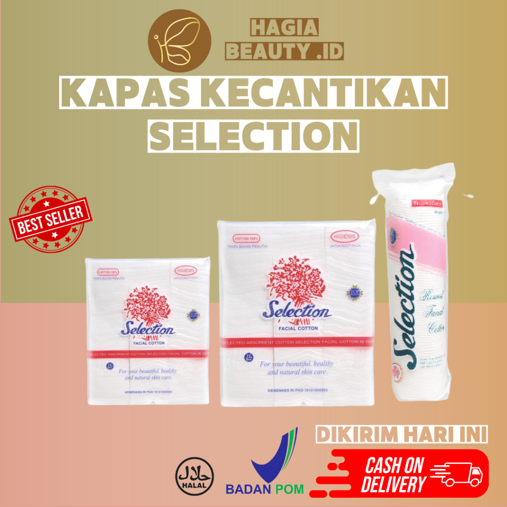 Jual BISA COD - SELECTION KAPAS MUKA - FACIAL COTTON WAJAH HALUS ...