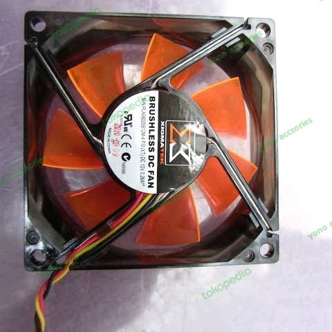 Jual FAN 8CM XIGMATEK PLA08025S12M-4 DC BRUSHLESS DC.12V 0.26A TEBAL 2 ...