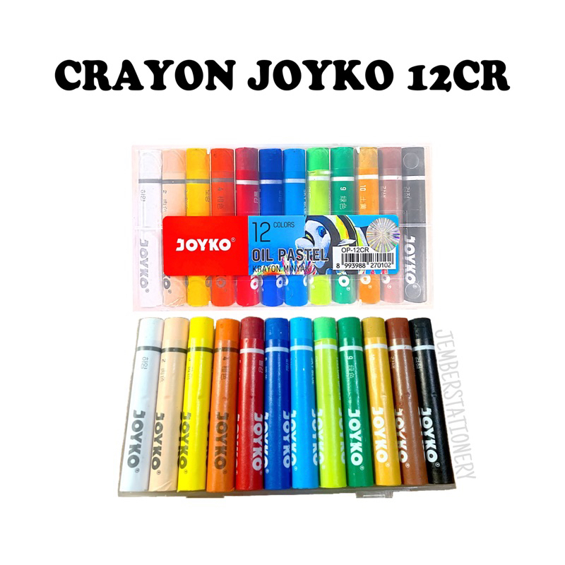 Jual Crayon Joyko Mini 12 Warna | Krayon Joyko 12CR | Shopee Indonesia