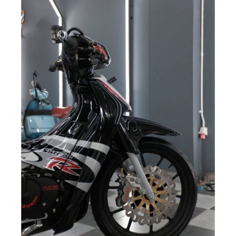 Jual STRIPING ORI SATRIA 2T LIS STICKER STANDAR SUZUKI SATRIA 2 TAK 120 R lumba 2004 2003 hitam ...