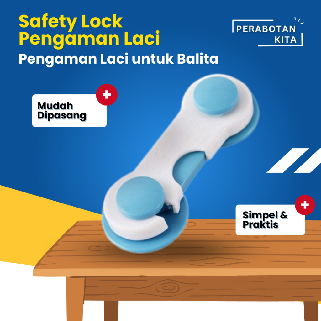Jual perabotankita.id Pengaman Pintu Lemari dan Laci Safety Lock Rack ...