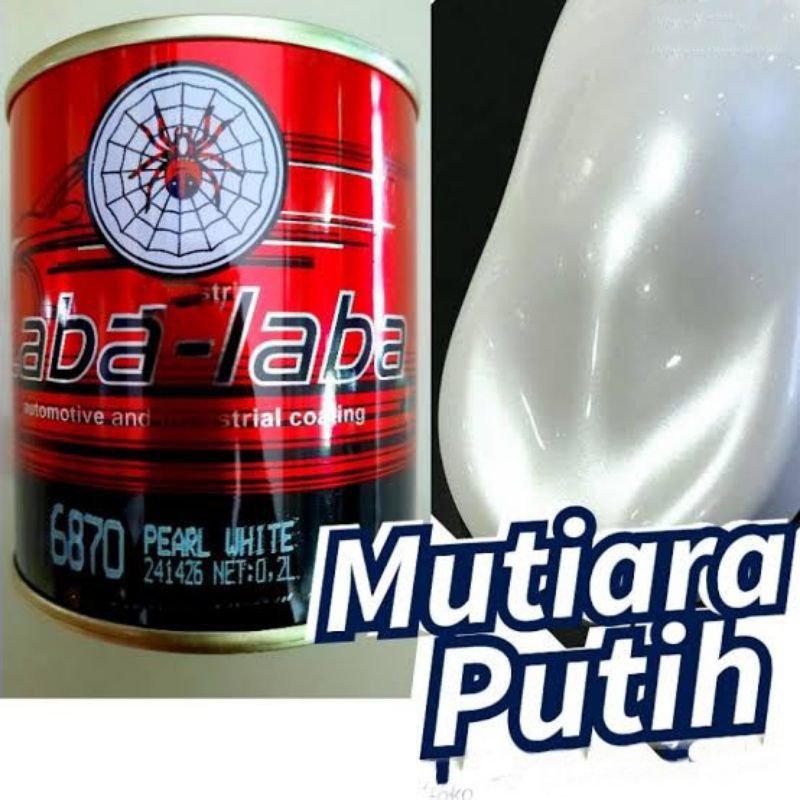 Jual Cat Mutiara Putih LABA LABA Pearl White Laba laba Spider 1kh ...