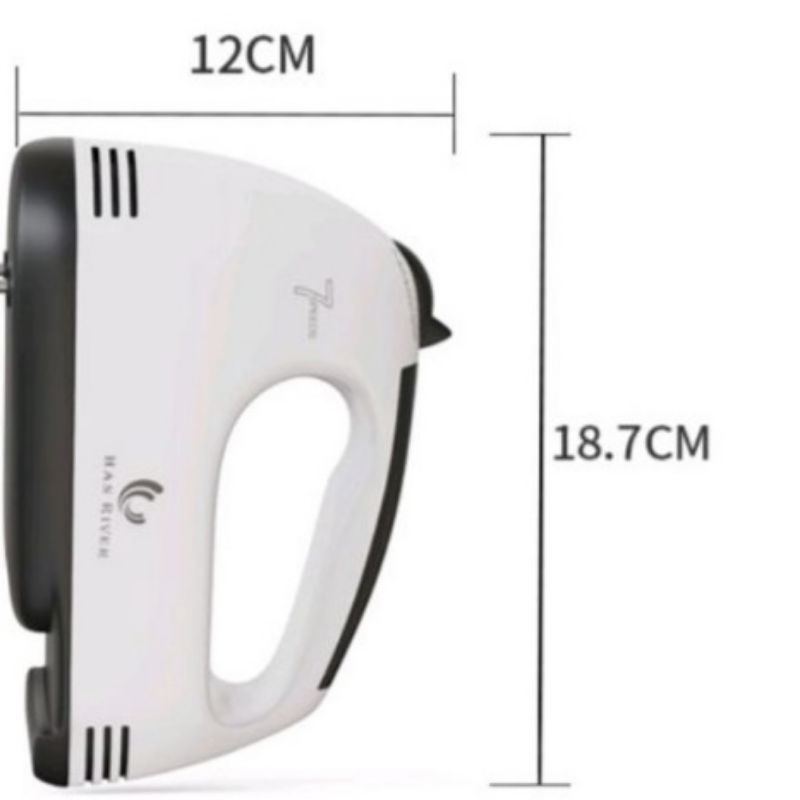 Jual hand mixer HAN RIVER HRDDQ01WT 120 Watt Putih BACA DISKRIPSI ...