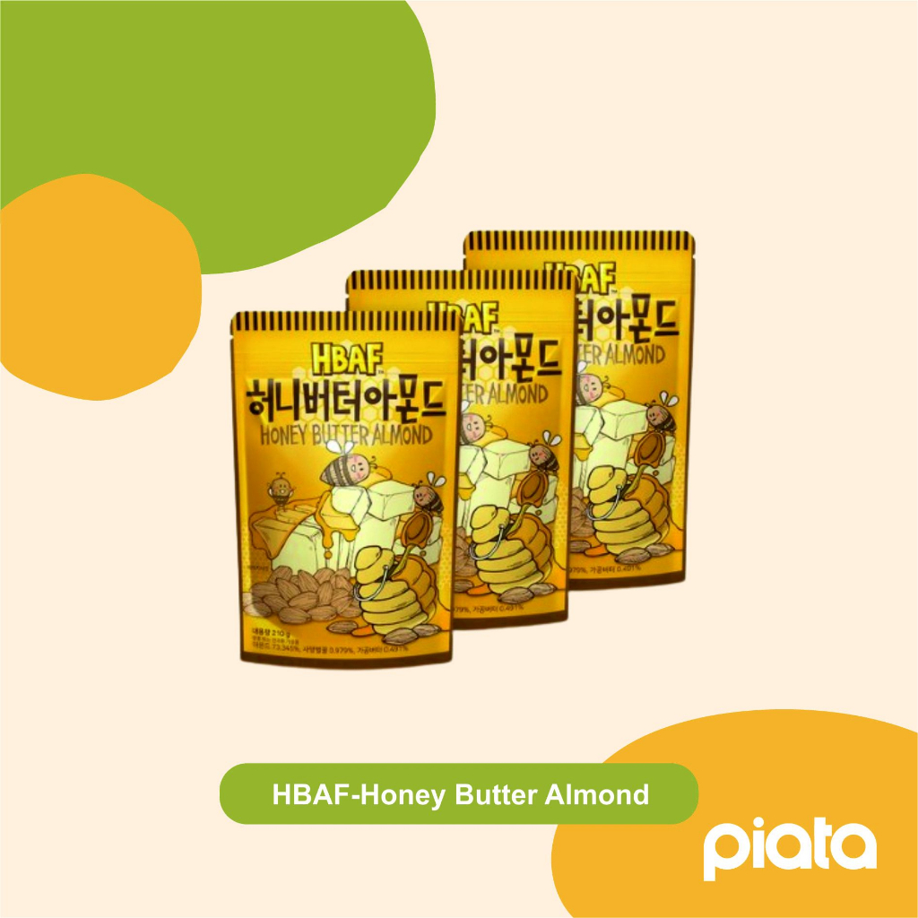 Jual Almond & Cashew HBAF rasa Honey Butter Almond Korean Almond, Korean Snack, Snack Impor ...