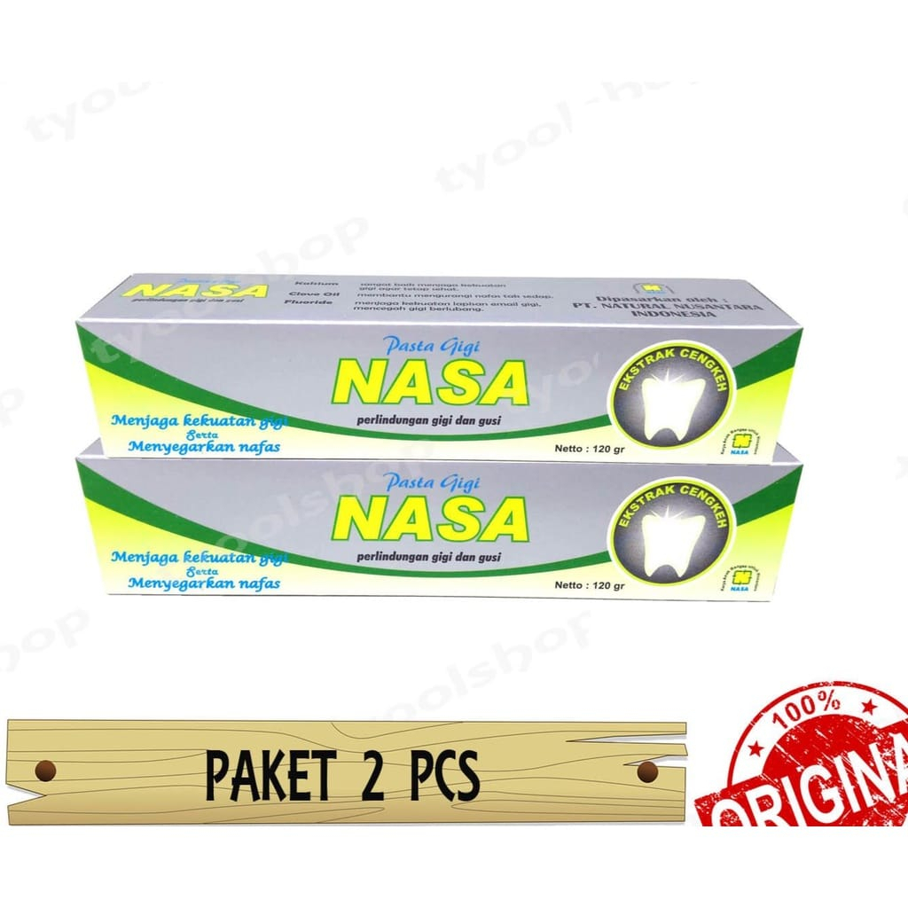 Jual [ PAKET 2 PCS ] PASTA GIGI NASA - ODOL NASA - PGN NASA GARANSI ...