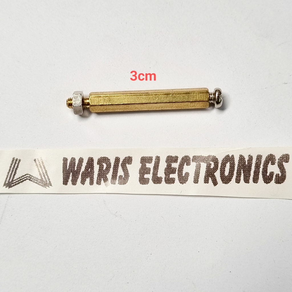 Jual Baut Spacer Spaser 3mm panjang 3cm 30mm Tiang PCB | Shopee Indonesia