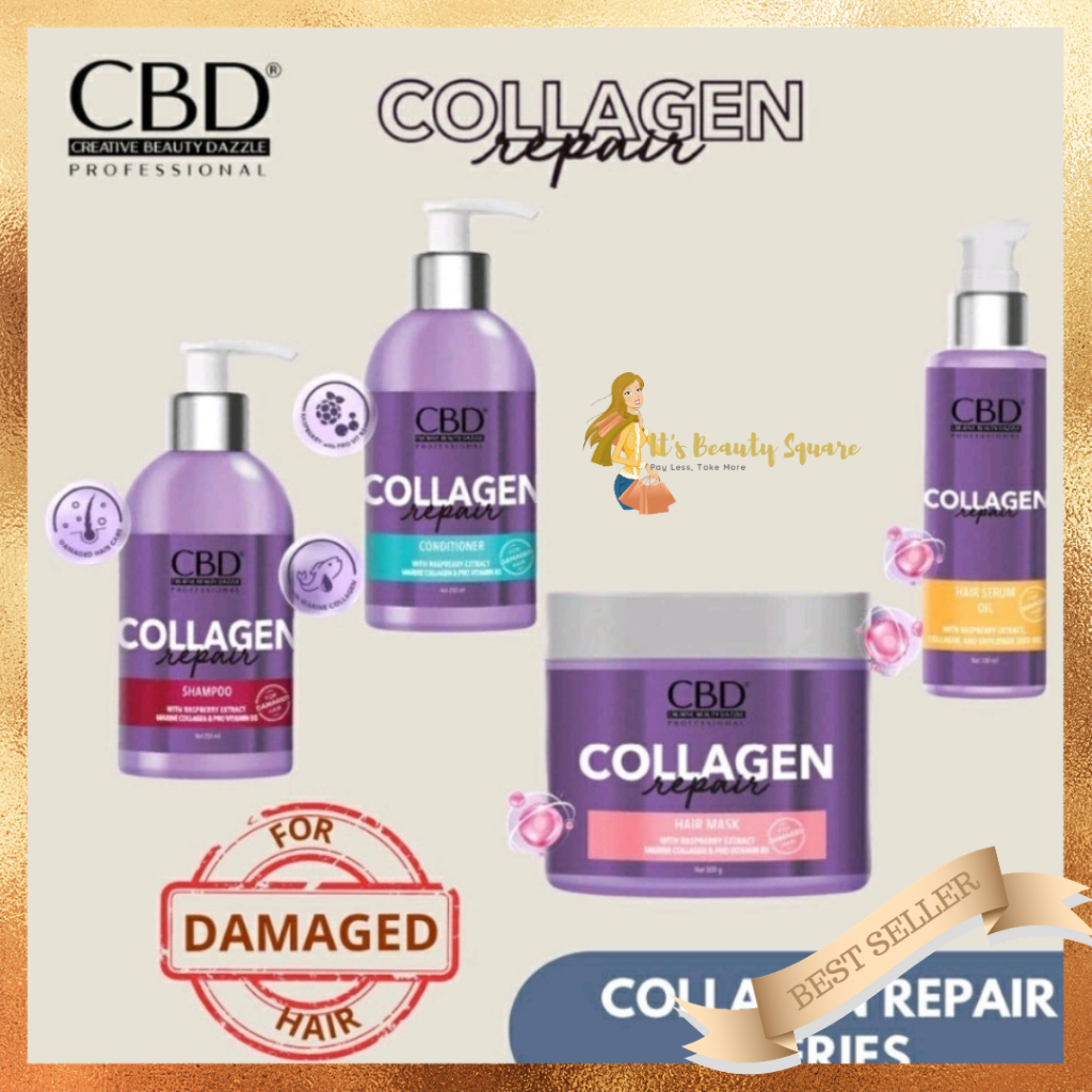 Jual CBD Professional Collagen Repair Series | Collagen Hair Serum ...
