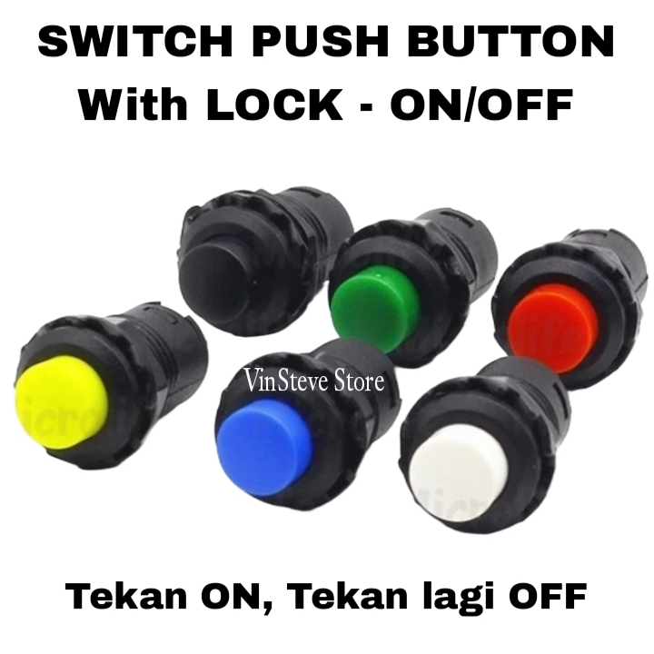Jual Saklar/Switch Push Button On Off Kecil | Shopee Indonesia