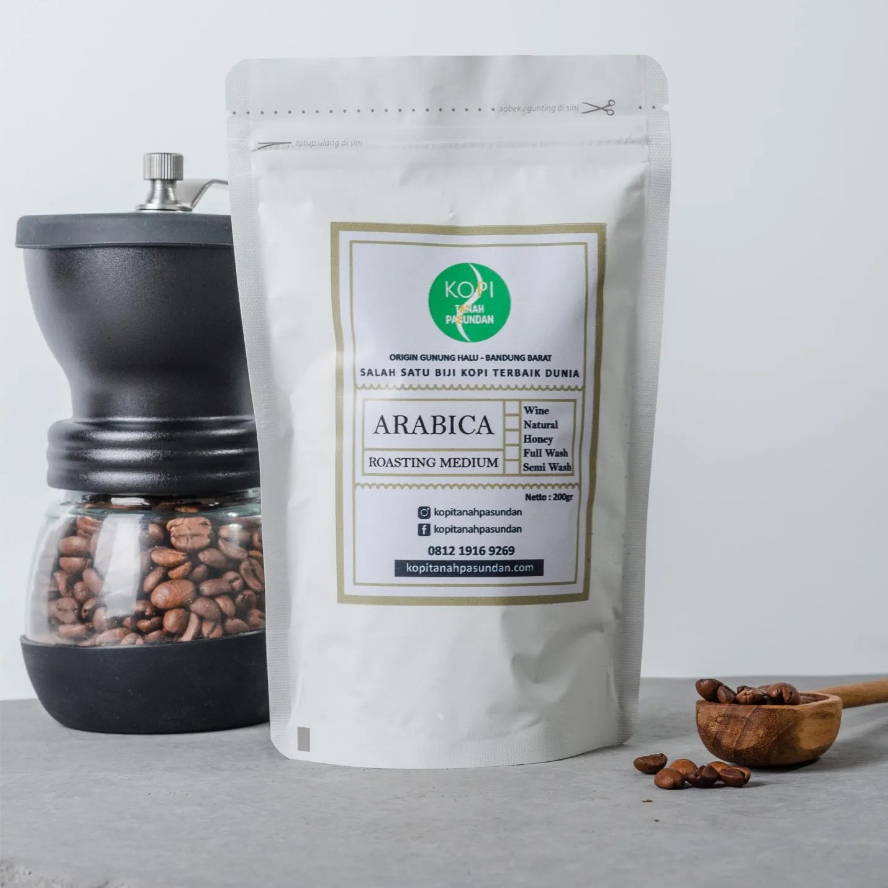 Jual KOPI GUNUNG HALU ARABIKA NATURAL BUBUK 200 Gr | KOPI BUBUK ARABIKA ...