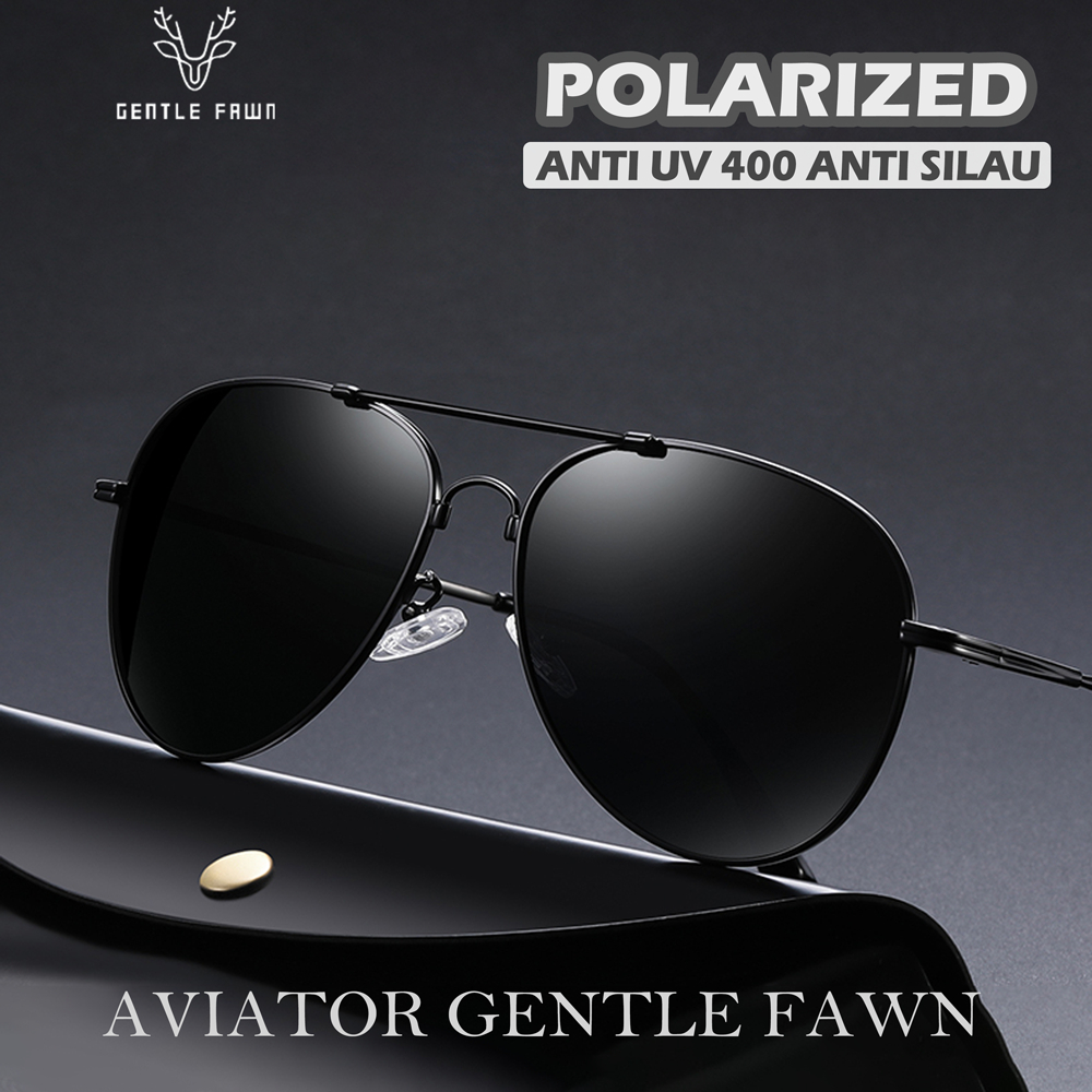 Jual Gentle Fawn Kacamata Hitam Sunglasses Polarized Anti Silau Uv 400 Anti Silau Style Pria ...