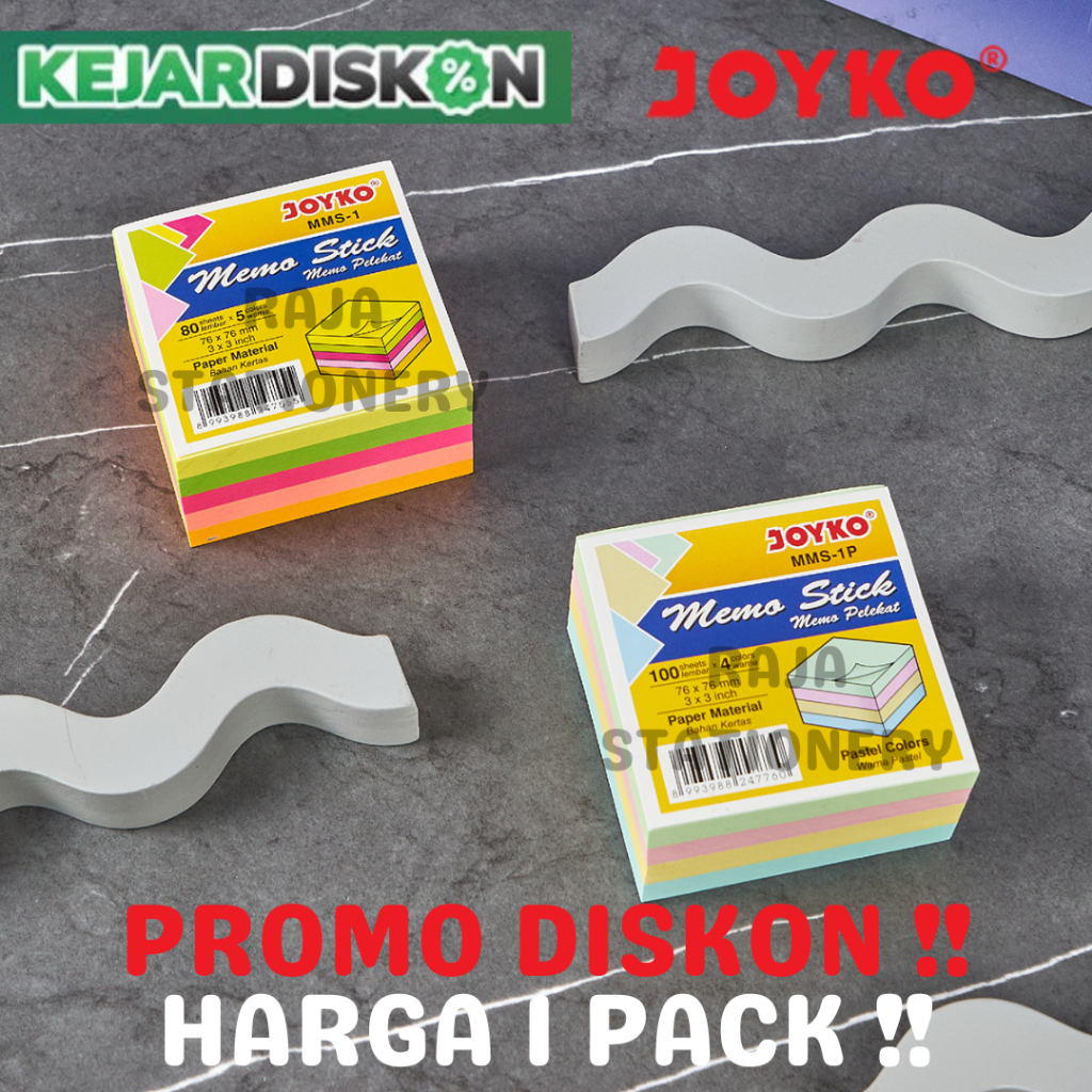 Jual JOYKO MEMO STICK STICKY NOTES 8 CM / KERTAS MEMO JOYKO TEMPEL ...