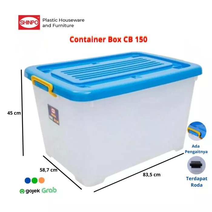 Jual Container Box CB 150 liter Hercules Shinpo SIP 119 - Khusus Gojek ...
