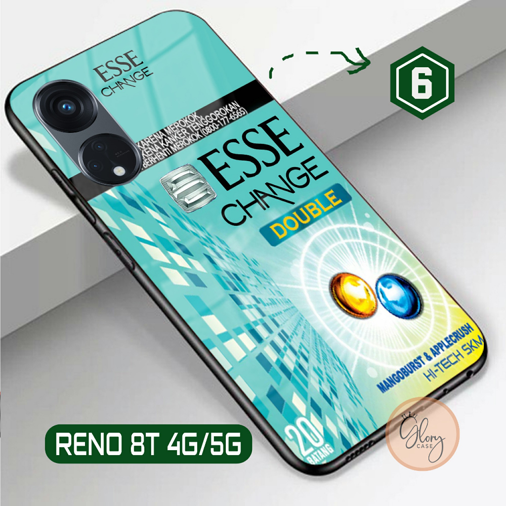 Jual Softcase Glass Kaca Rokok [GK99] OPPO RENO 8T 4G 5G Terbaru Casing Handphone-Pelindung ...