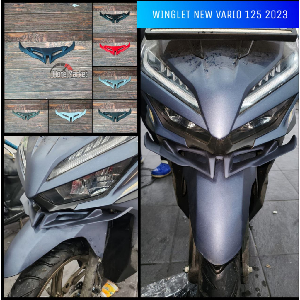 Jual WINGLET VARIO 125 NEW CBS KEYLESS 2022 2023 KUMIS VARIASI MOTOR ...