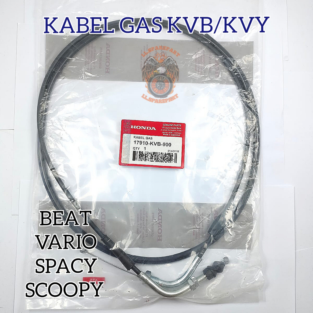 Jual Kabel Gas Honda KVB/KVY Tali Gas Asli Original Beat Spacy Scoopy ...