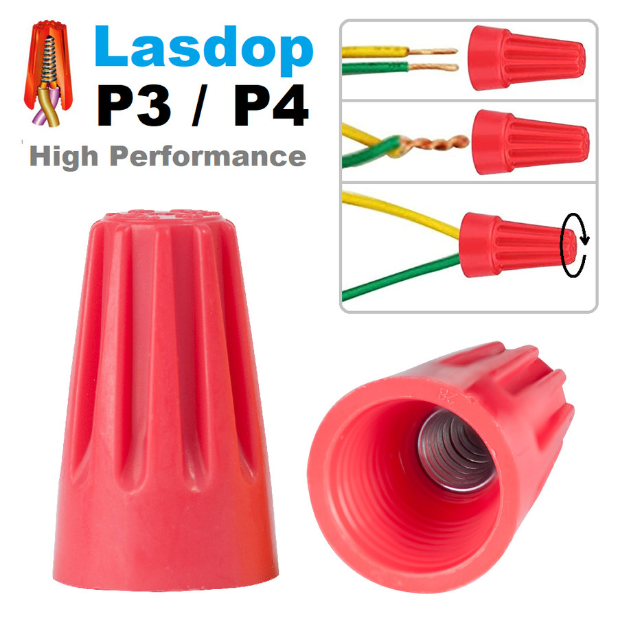 Jual Lasdop Sambungan Kabel Listrik Putar Cap/Penutup Wire Connector P3 ...