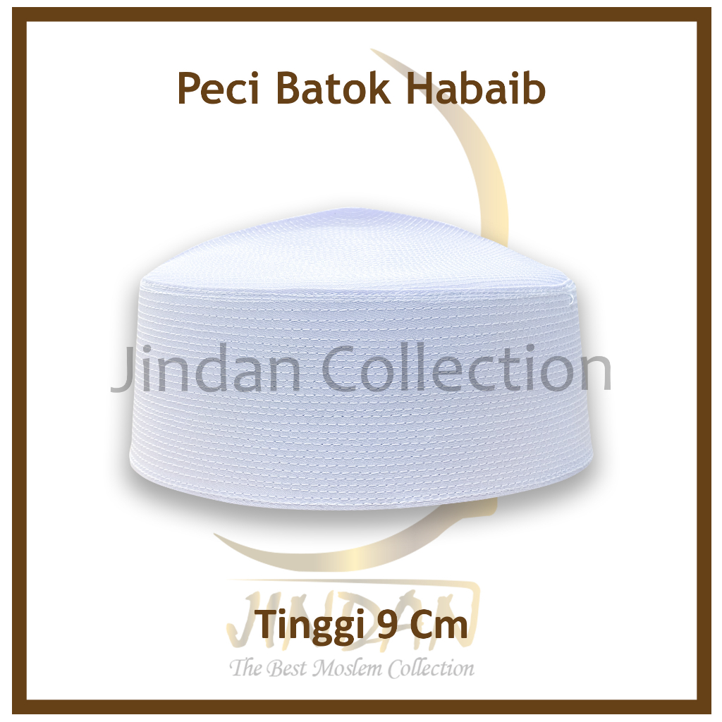 Jual Peci Batok Putih Tinggi 9 Cm Peci Kalbut Peci Putih | Shopee Indonesia