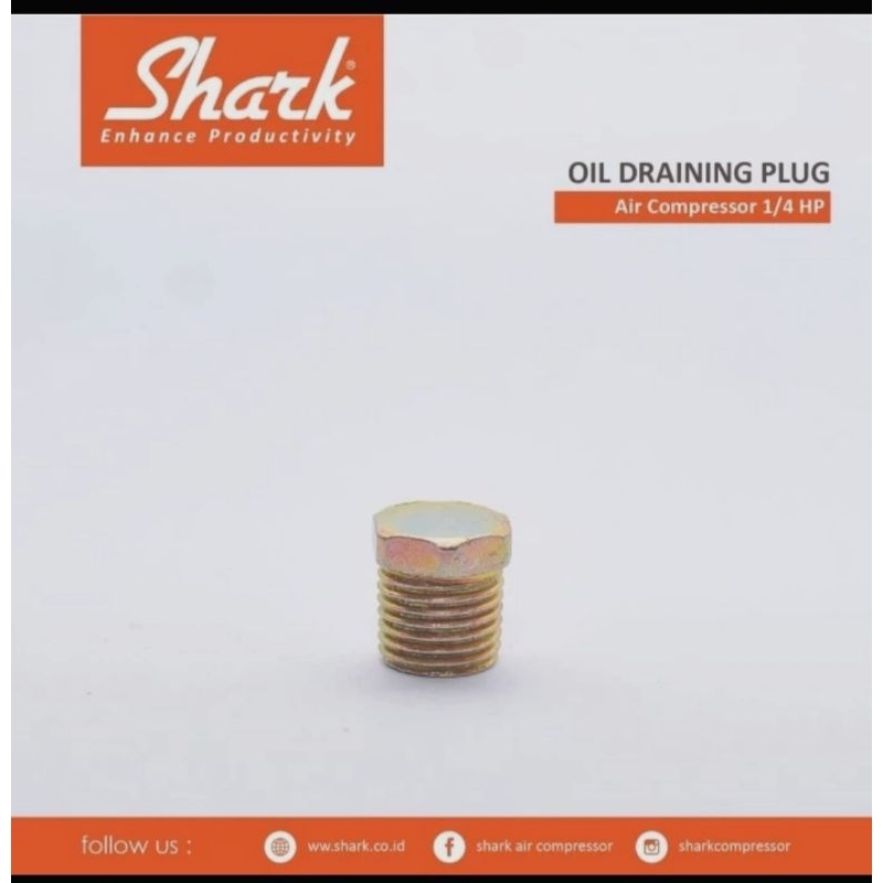Jual Baut Oil Draining Plug Mesin Compressor Shark 1/4HP | Shopee Indonesia