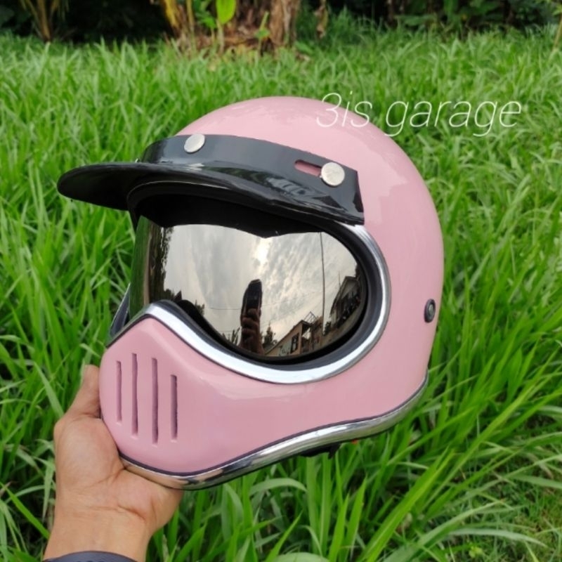 Jual HELM CAKIL M3O SIMPSON M50 FULL FACE RETRO KLASIK | Shopee Indonesia