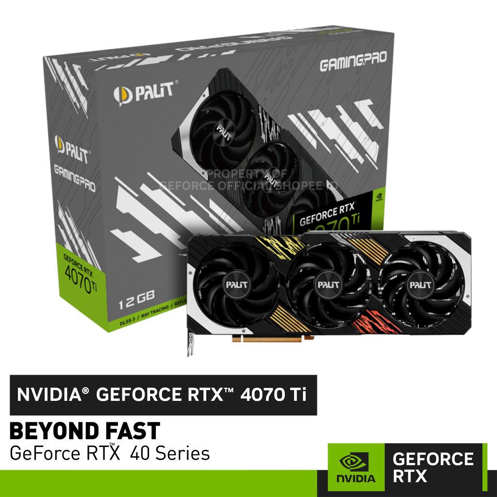 Jual PALIT GeForce RTX 4070 Ti GamingPro | 12GB GDDR6X | Shopee Indonesia
