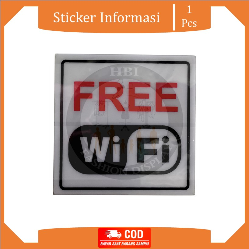 Jual Stiker Papan Nama Free WIFI | Shopee Indonesia
