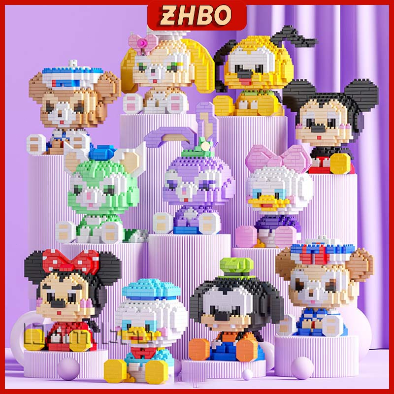 Jual Mainan Anak Perempuan Brick Lego Mini karakter kartun Nano Block ...