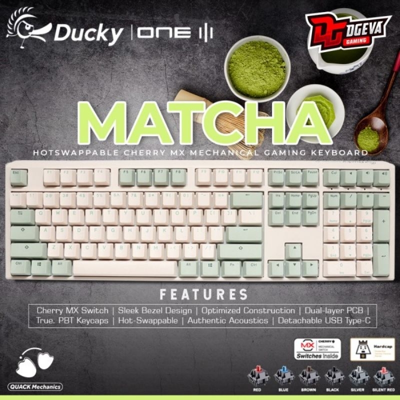 Jual Ducky One 3 Matcha Fullsize Hotswapabble Mechanical Gaming ...