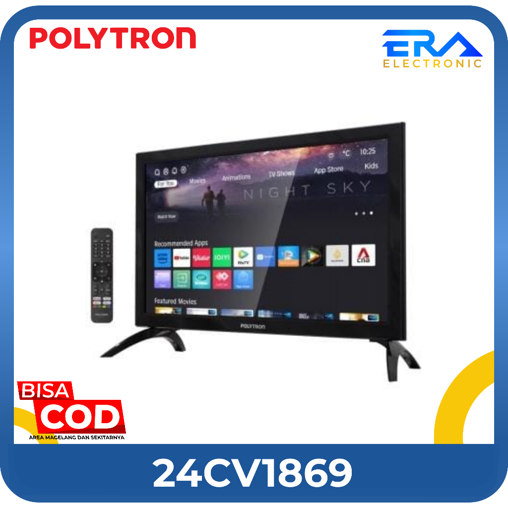 Jual LED Smart TV Lite Polytron 24CV1869 24 Inch Garansi Resmi | Shopee Indonesia