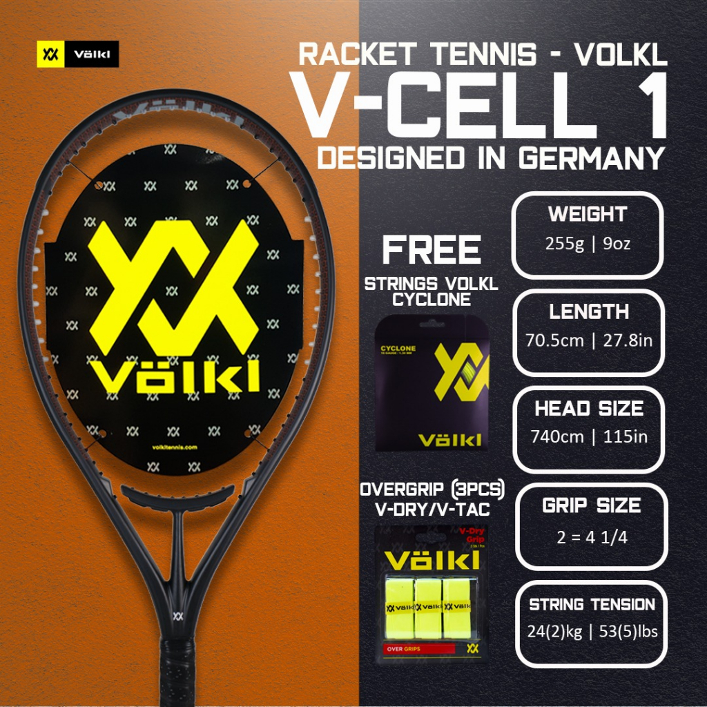 Jual Raket Tenis Tennis Volkl VCell 1 String Volkl Cyclone Original ...
