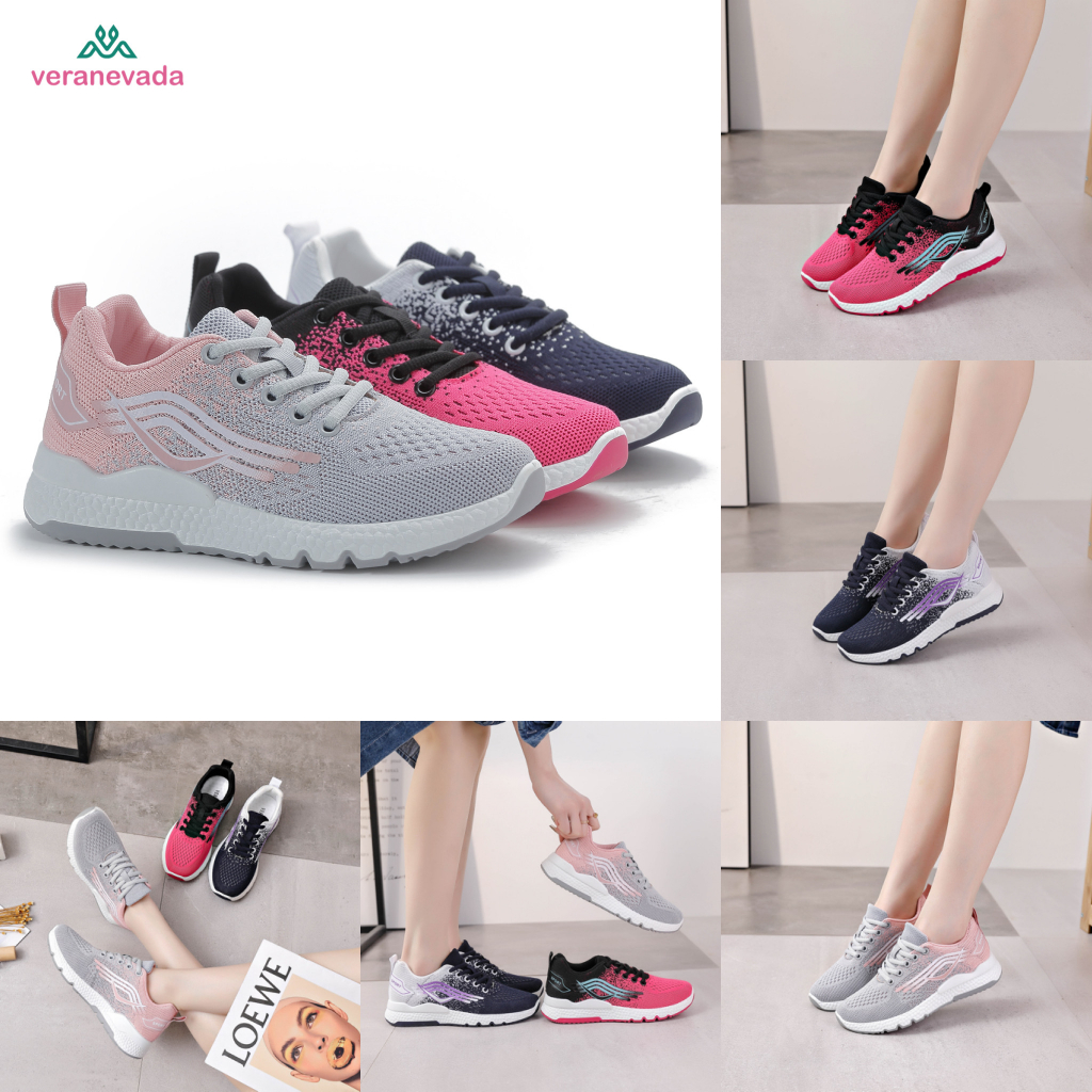 Jual Vera Nevada Sepatu Sneakers Wanita Sport Shoes A40 | Shopee Indonesia