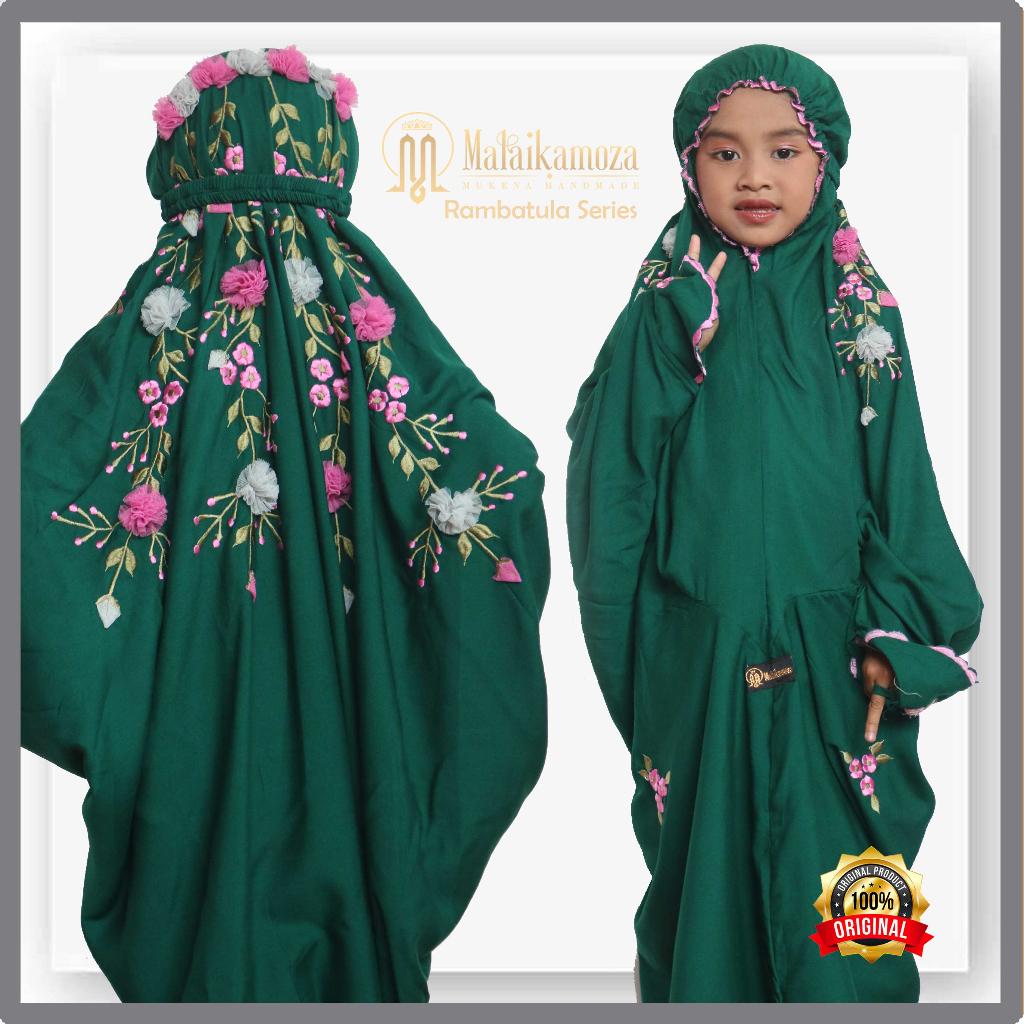Jual Akhtara Mukena Couple Ibu dan Anak Mukenah Terusan Bordir Bahan ...