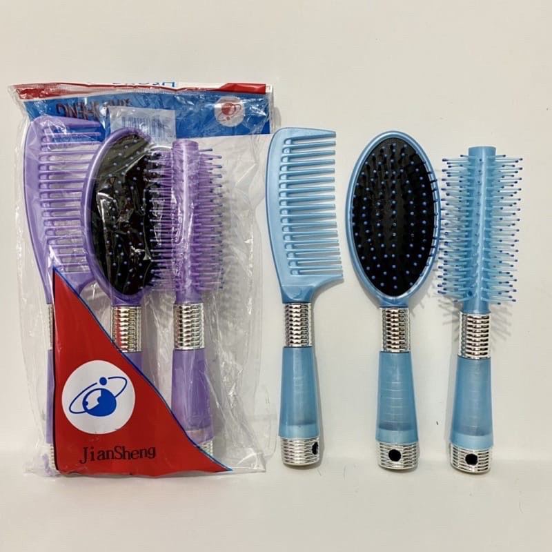 Jual Sisir 1 SET 3pcs / sisir blow / sisir gagang / sisir gulung ...