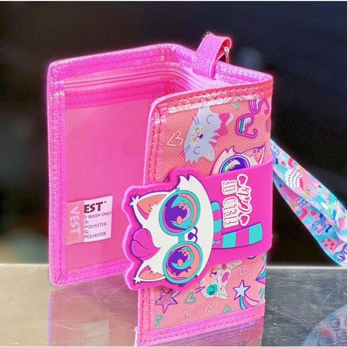 Jual VEST wallet dompet mini anak lanyard/dompet lipat 2 atau 3 anak ...