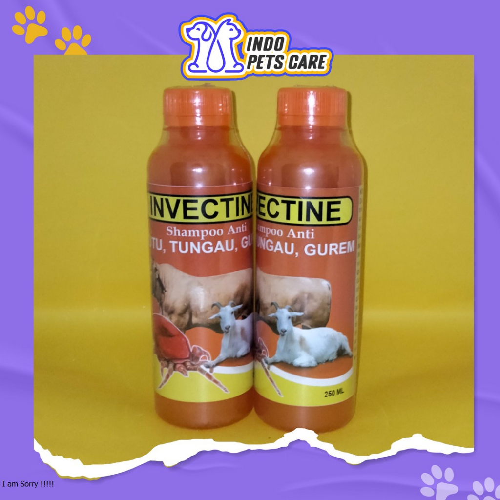 Jual SHAMPOO ANTI KUTU TERNAK - INVECTINE SHAMPOO 250 ML ORIGINAL ...