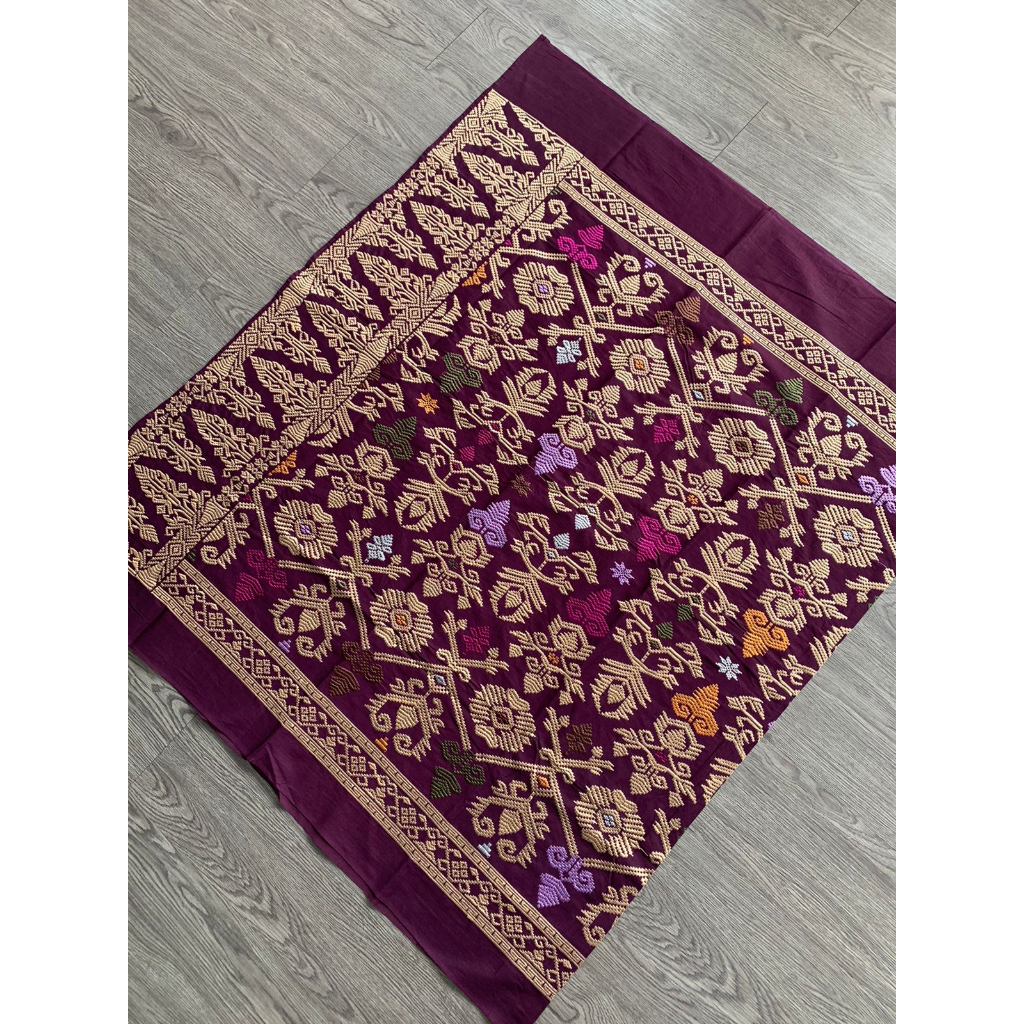 Jual Kain songket lembaran bordir new motif songket bali | Shopee Indonesia