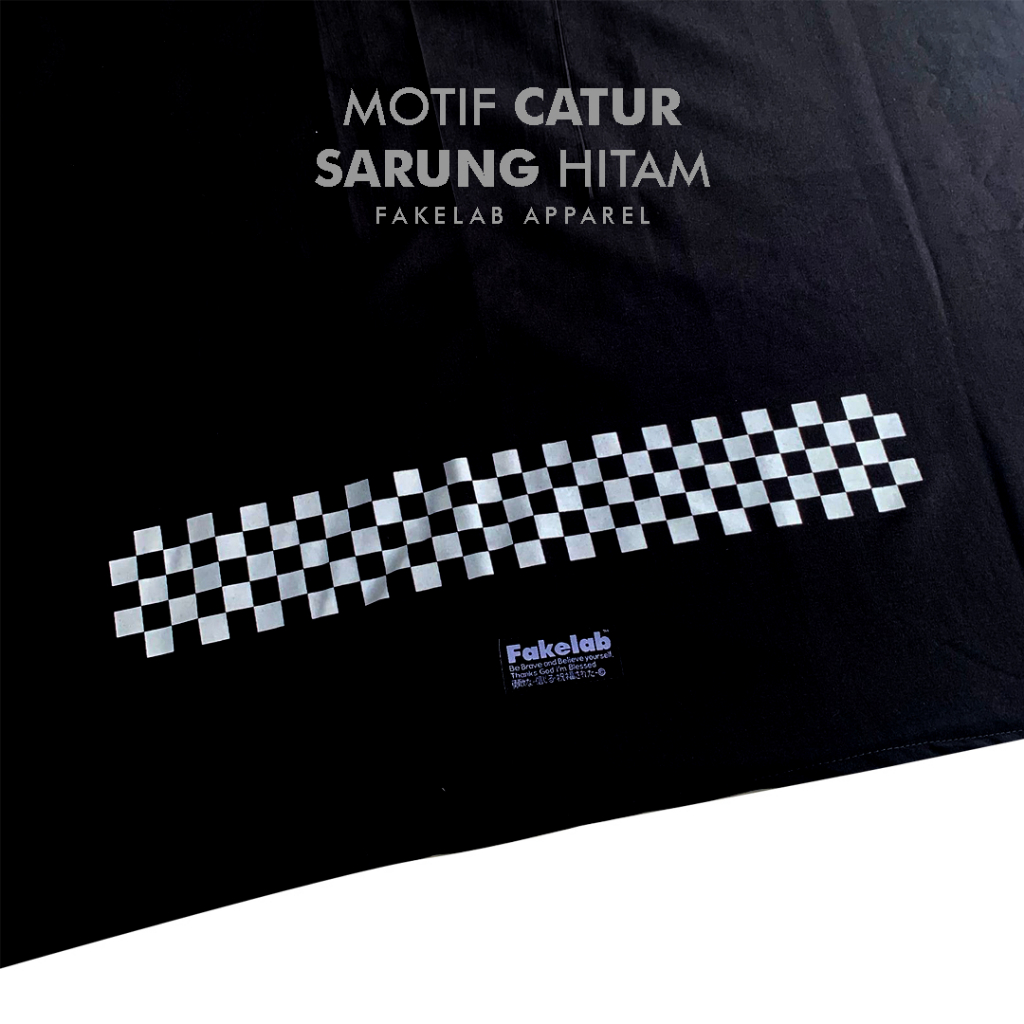 Jual Fakelab Sarung Hitam Polos Checkered Bandana Pattern Barb Wire ...