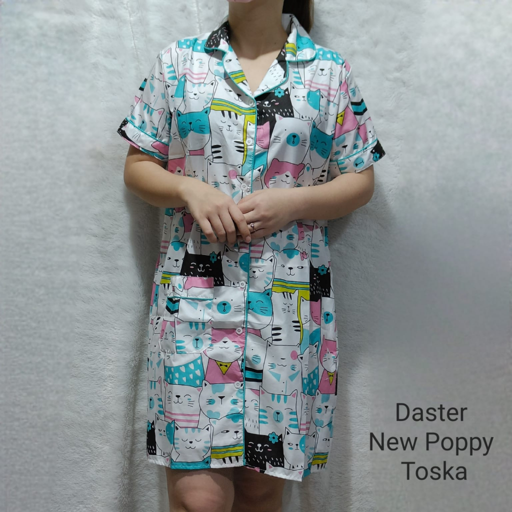 Jual BJ - Piyama Daster Wanita Motif Karakter - Baju Tidur Daster Cewe ...