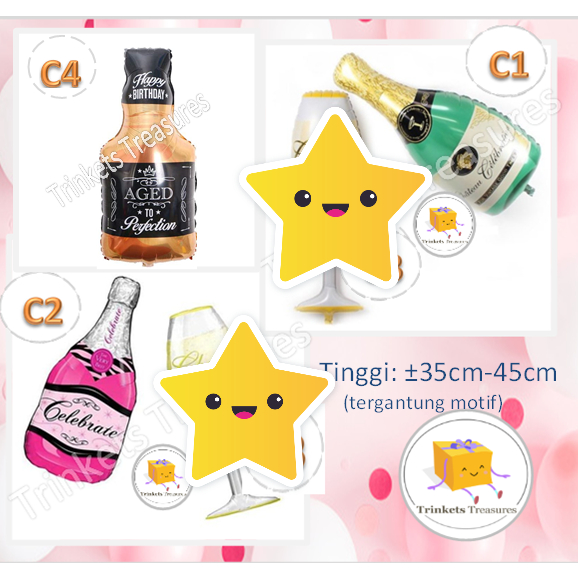 Jual Balon Foil Perayaan Selamat Celebration Congratulation Champagne ...