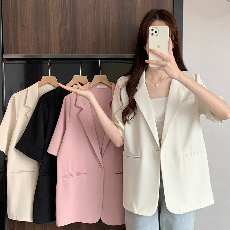 Jual (RESTOCK) Blazer Lengan Pendek Blazer OOTD Kasual All Match ...