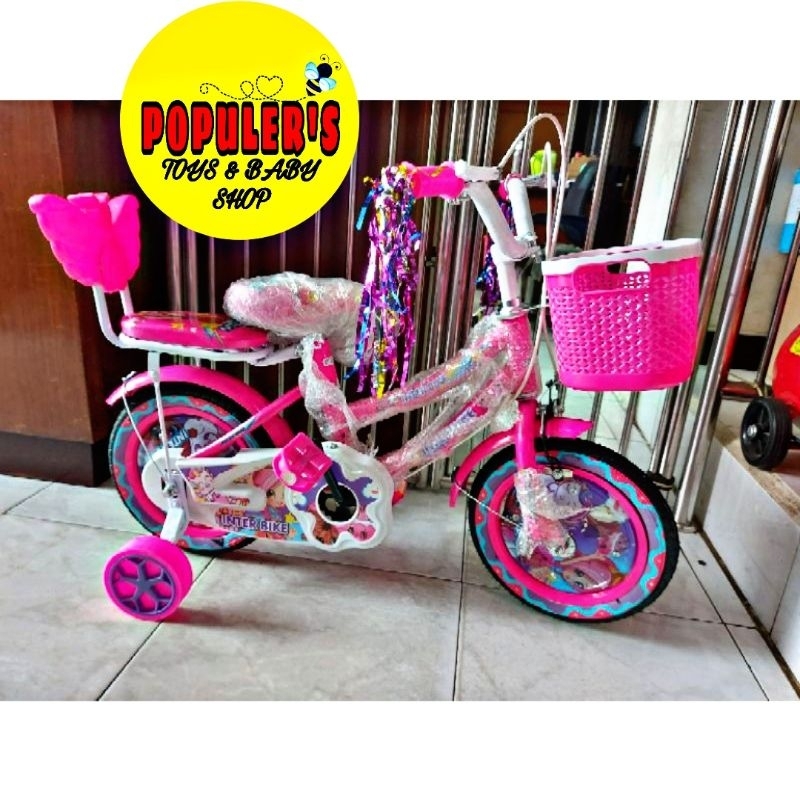 Jual 0SEPEDA MINI 12", 16", 18" INTERBIKE KERANJANG + BAN POMPA + RODA ...