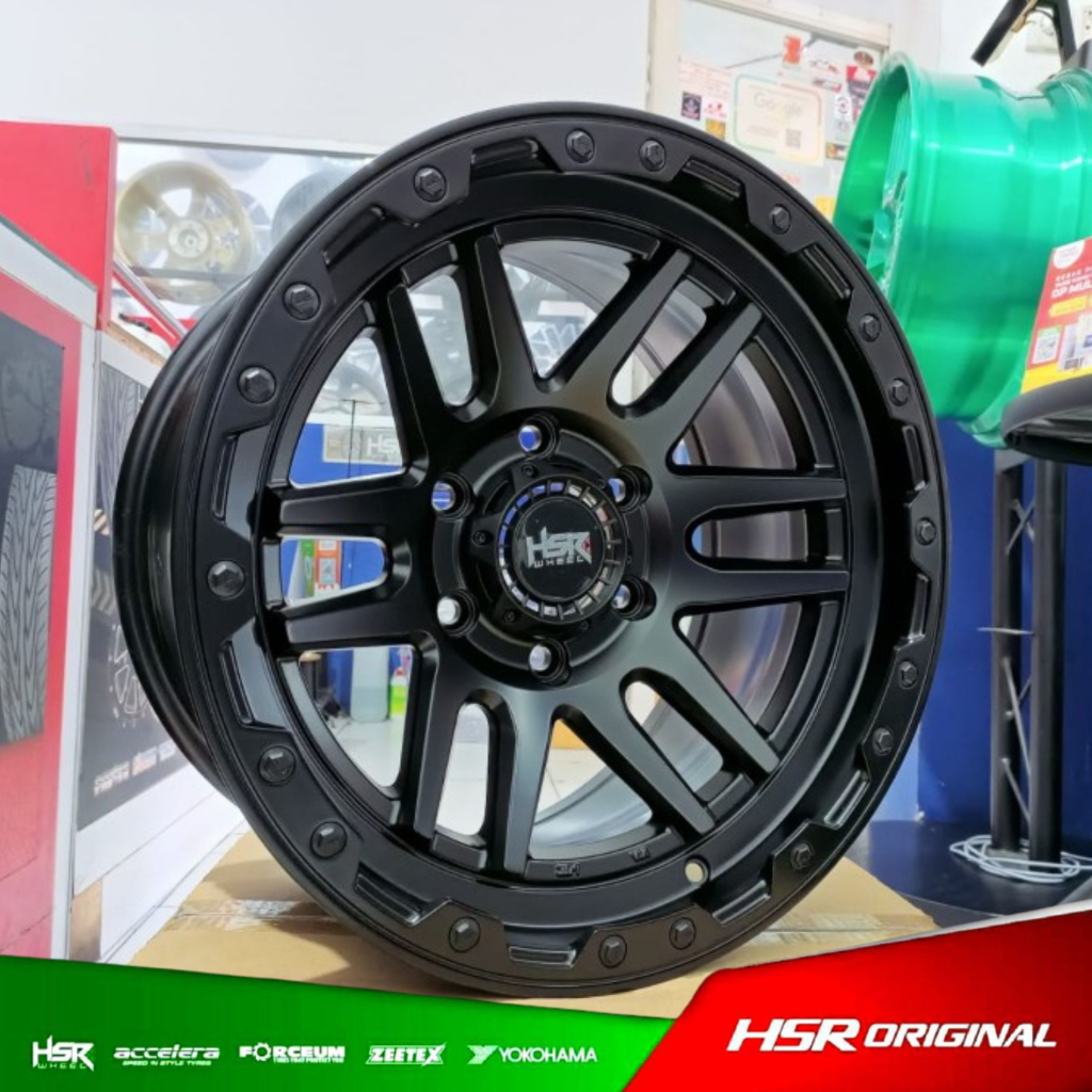 Jual Velg Mobil Hitam R17 HSR MC-803 Pelek Ring 17 Lebar 9 PCD 6x139,7 Pajero Fortuner Strada ...