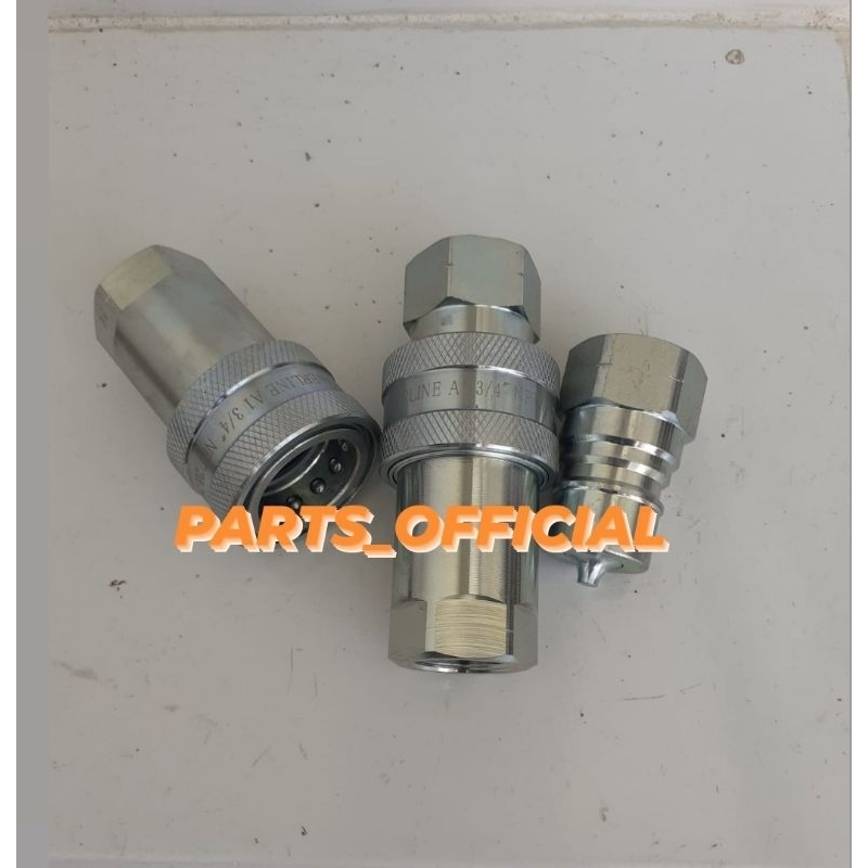 Jual Hydraulic quick coupler 3/4" inchi//quick kopling 3/4 inch ...