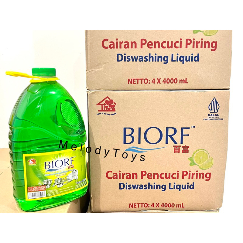 Jual BIORF ULTRA PENCUCI PIRING 4 L MURAH 1 KARDUS | Shopee Indonesia