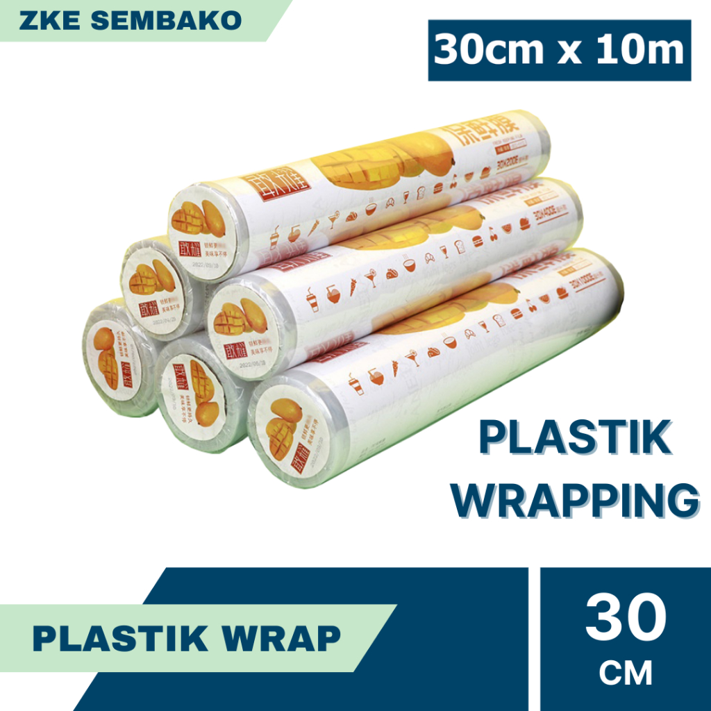 Jual Plastik Wrap Pembungkus Makanan / Food Wrapping Roll 30cm x 10m ...
