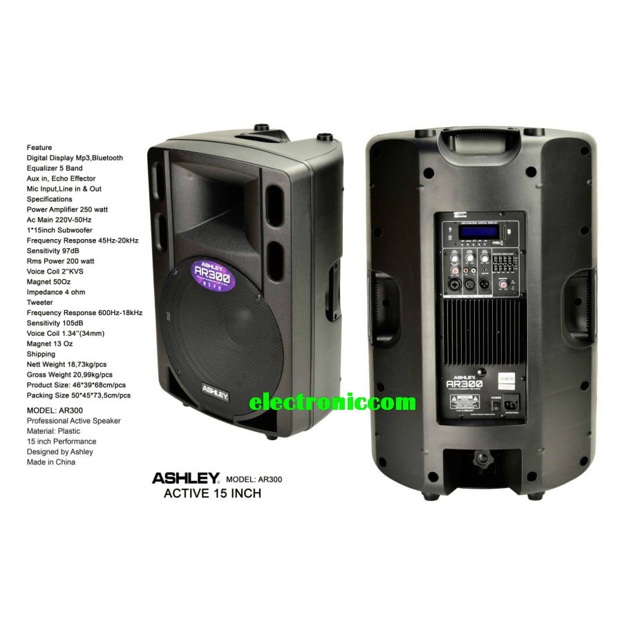 Jual Speaker Aktif Ashley ACT600PRO Original 15 inch ACT 600PRO | Shopee Indonesia