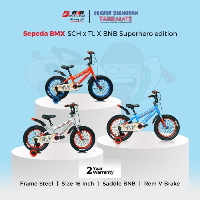 Jual Sepeda Anak BMX BNB SUPERHERO EDITION Ukuran 16 Inch | Shopee ...