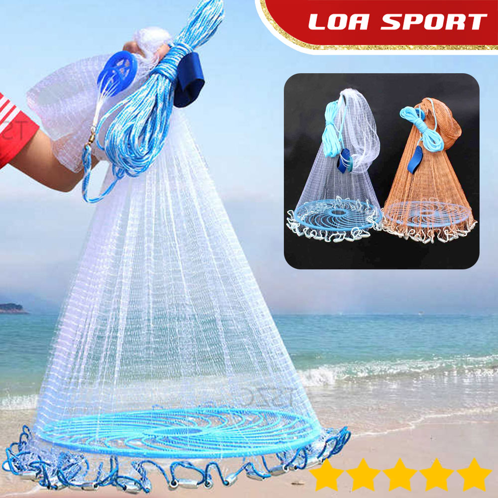 Jual Jala Ikan Jaring Lempar Kecrik Heurap Lunta Import Siap Pakai ...
